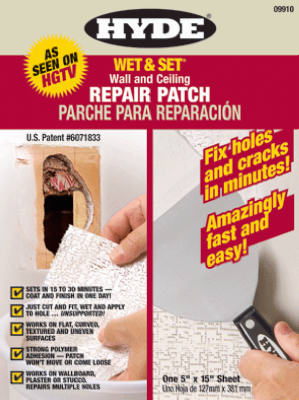 Wet & Set Drywall Repair Patch, 5 x 15-In. - True Value Hardware