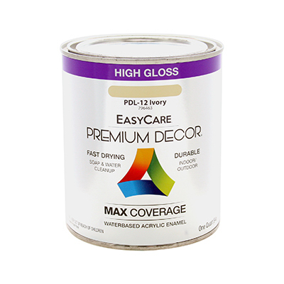 Premium Decor Ivory Gloss Enamel Paint, Qt. - True Value Hardware