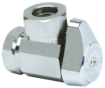 Chrome Angle Stop Valve, 1/2 x 7/16-In. - True Value Hardware