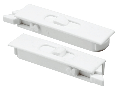 Tilt Latch Pair, White Plastic Construction, Spring-Loaded, Snap-In ...