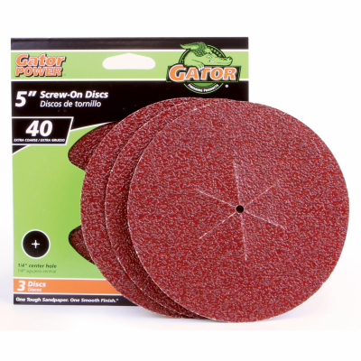 5-Pk., 5-In. 40-Grit Sanding Disc - True Value Hardware