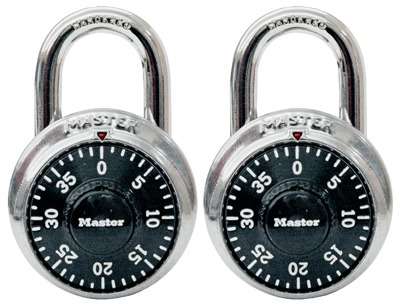 Matching Combination Padlocks, 2-Pack - True Value Hardware