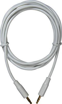 MP3 Audio Cable, White, 3.5mm, 6 Ft. - True Value Hardware