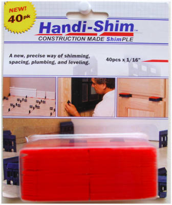 Construction Shims, Red, 1/16-In., 40-Ct. - True Value Hardware
