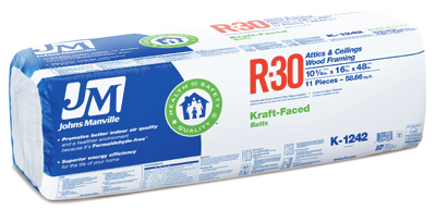 R30 Kraft Batt Fiberglass Insulation, 16 x 48-In. - True Value Hardware