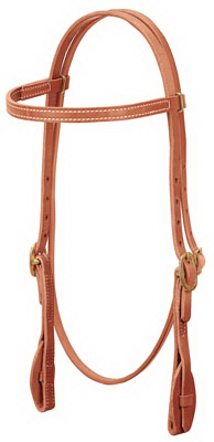 Browband Headstall, Herman Oak Russet Leather, 5/8 In. - True Value ...