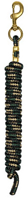 Horse Lead Rope, Black, Green & Tan Poly, 10 Ft. - True Value Hardware
