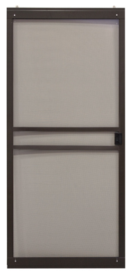 Breezeway Sliding Patio Screen Door, Bronze Steel, Adjustable Height ...