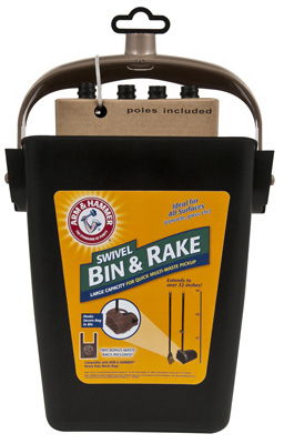 Arm & Hammer Cat Litter Cleanup Bin & Rake, Extends 32 In. - True Value ...