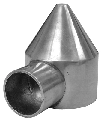 Chain Link Bullet Cap, One Way, Aluminum, 2-3/8 In. - True Value Hardware