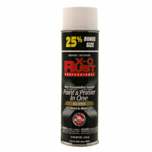 X-O Rust Anti-Rust Enamel Spray Paint & Primer, Gloss White, 15 oz ...
