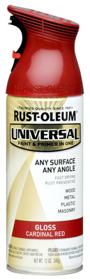 Universal Paint & Primer Spray Paint, Cardinal Red Gloss, 12-oz. - True ...