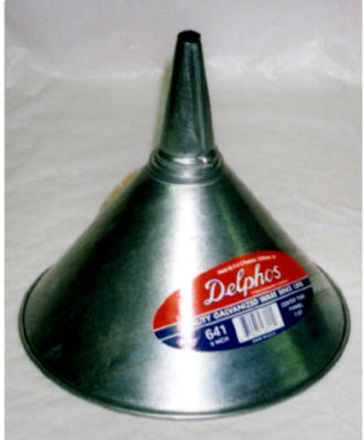 Funnel, Wire Rim, Galvanized, 7-3/4 In. - True Value Hardware
