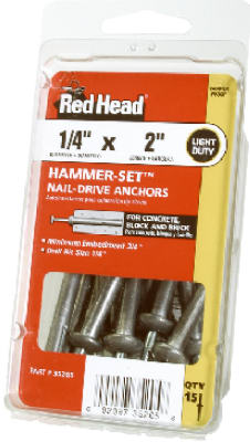 Hammer-Set Nail Drive Anchors, .25 x 1-In., 25-Pk. - True Value Hardware