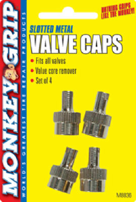 Valve Caps, Slotted, 4-Pk. - True Value Hardware