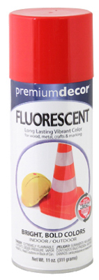 Premium Decor Fluorescent Spray Paint, Hot Red, 11 oz. - True Value ...