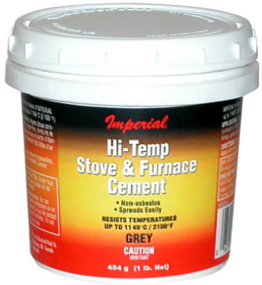 Hi-Temperature Stove/Furnace Cement, Gray, 8 oz. - True Value Hardware