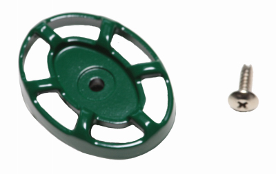 Sillcock Replacement Wheel Handle, Green Oval - True Value Hardware