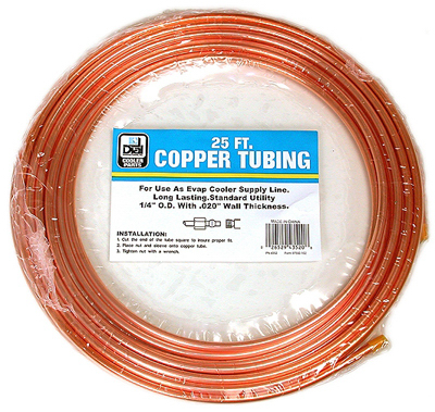 Evaporative Cooler Copper Tube, 1/4-In. x 25 Ft. - True Value Hardware