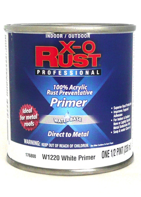Metal Primer, Water-Base, White, 1/2 Pt. - True Value Hardware
