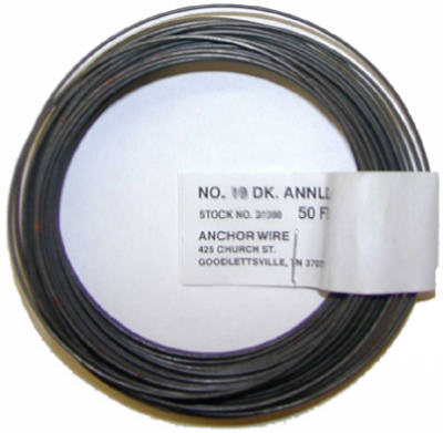Wire, Galvanized, General Purpose, Dark Annealed, 19-Gauge, 50-Ft ...