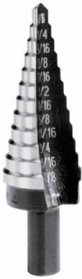 UniBit #1 Step Drill Bit, 1/8 to 1/2 In. - True Value Hardware