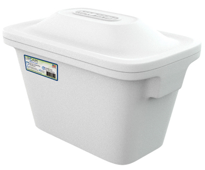 Ice Chest Cooler with Molded Side Carry Handles, Styrofoam, 28 Qt ...