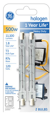 Quartzline Halogen Heavy-Duty Lamps, 500 Watt, 2-Pk. - True Value Hardware
