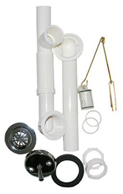 PVC Trip Waste & Overflow Assembly, 1-1/2 In. - True Value Hardware