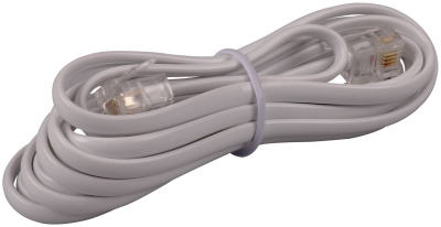 Modular Line Extension Cord, White, 7-Ft. - True Value Hardware