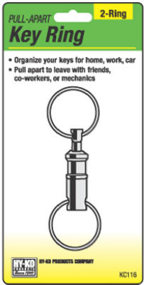 Pull-Apart Key Ring, Siver - True Value Hardware