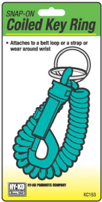 Coiled Key Ring with Plastic Snap - True Value Hardware