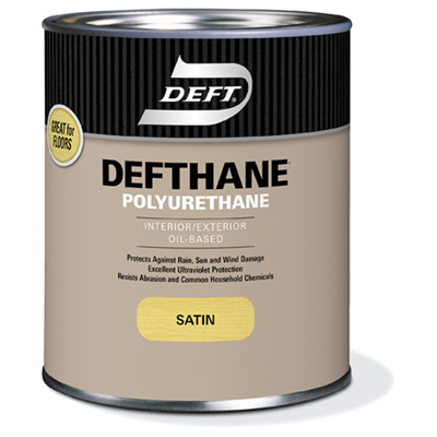 Defthane Clear Polyurethane, Satin, Qt.. - True Value Hardware