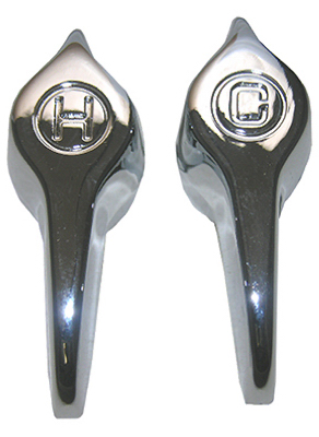 Fit-All Lever Vice Grip Handle, Chrome, Pr. - True Value Hardware