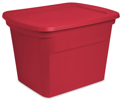 Storage Container, Red, 18 Gallons - True Value Hardware