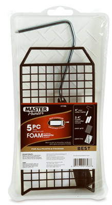 5-Pc. Mini Paint Roller Set, Two 4 In. Foam Rollers - True Value Hardware