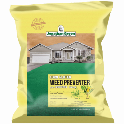 Corn Gluten Weed Preventer/Fertilizer, 10-0-2 Formula, Covers 5,000-Sq ...