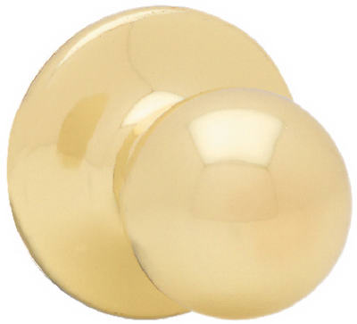 Security Polo Passage Lockset, Polished Brass - True Value Hardware