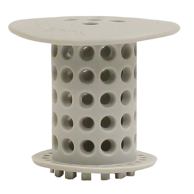 Tub Drain Hair Snare Catcher, Gray - True Value Hardware
