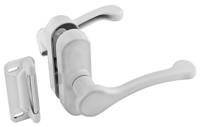 Screen & Storm Door Lever Latch, White - True Value Hardware