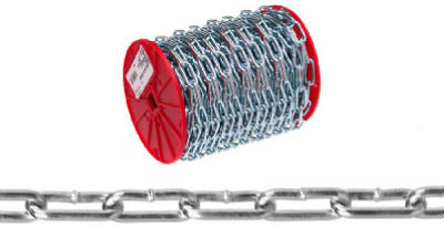 #2 Coil Chain, Bright Zinc, 125 Ft. - True Value Hardware