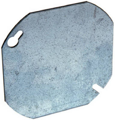 4 In. Blank Flat Steel Octagon Cover - True Value Hardware