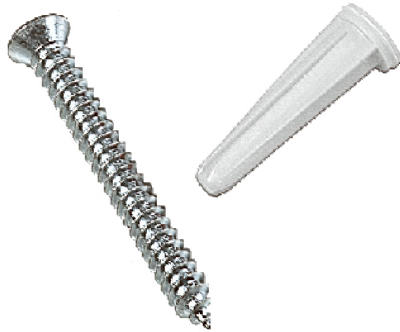 6-Pack White Screws & Anchors - True Value Hardware