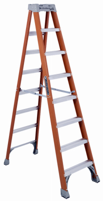 8-Ft. Step Ladder, Fiberglass, Type IA, 300-Lb. Duty Rating - True ...