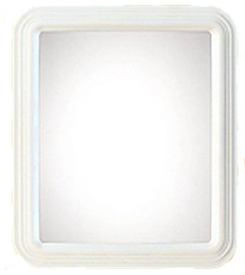 Framed Mirror, White, Rectangle, 12 x 14-In. - True Value Hardware