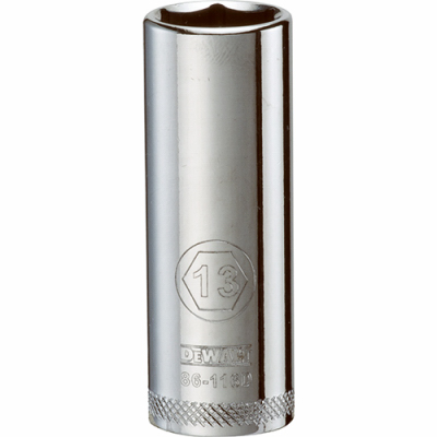 Metric Deep Socket, 6-Point, 1/4 In. Drive, 13mm - True Value Hardware