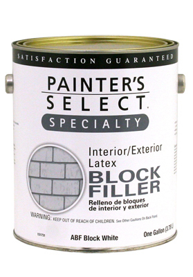 Acrylic Block Filler, Interior/Exterior, Flat White, 1 Gallon - True ...