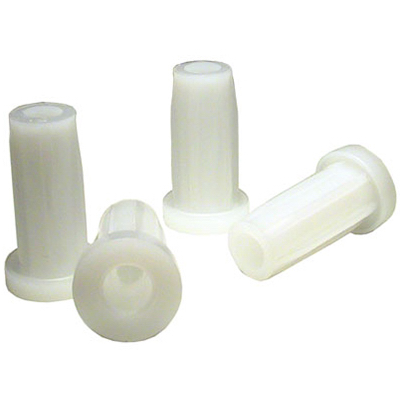 Round Caster Sockets, Plastic, 9/16 OD x 5/16-In. ID, 4-Pk. - True ...