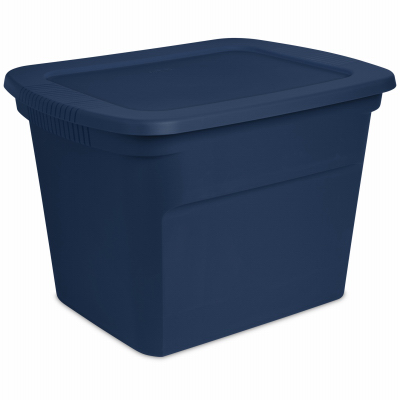 Storage Tote, Blue Marine, 18-Gallons - True Value Hardware