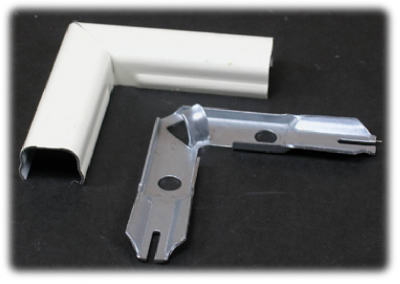 Ivory Metal Flat Elbow Wiremold - True Value Hardware